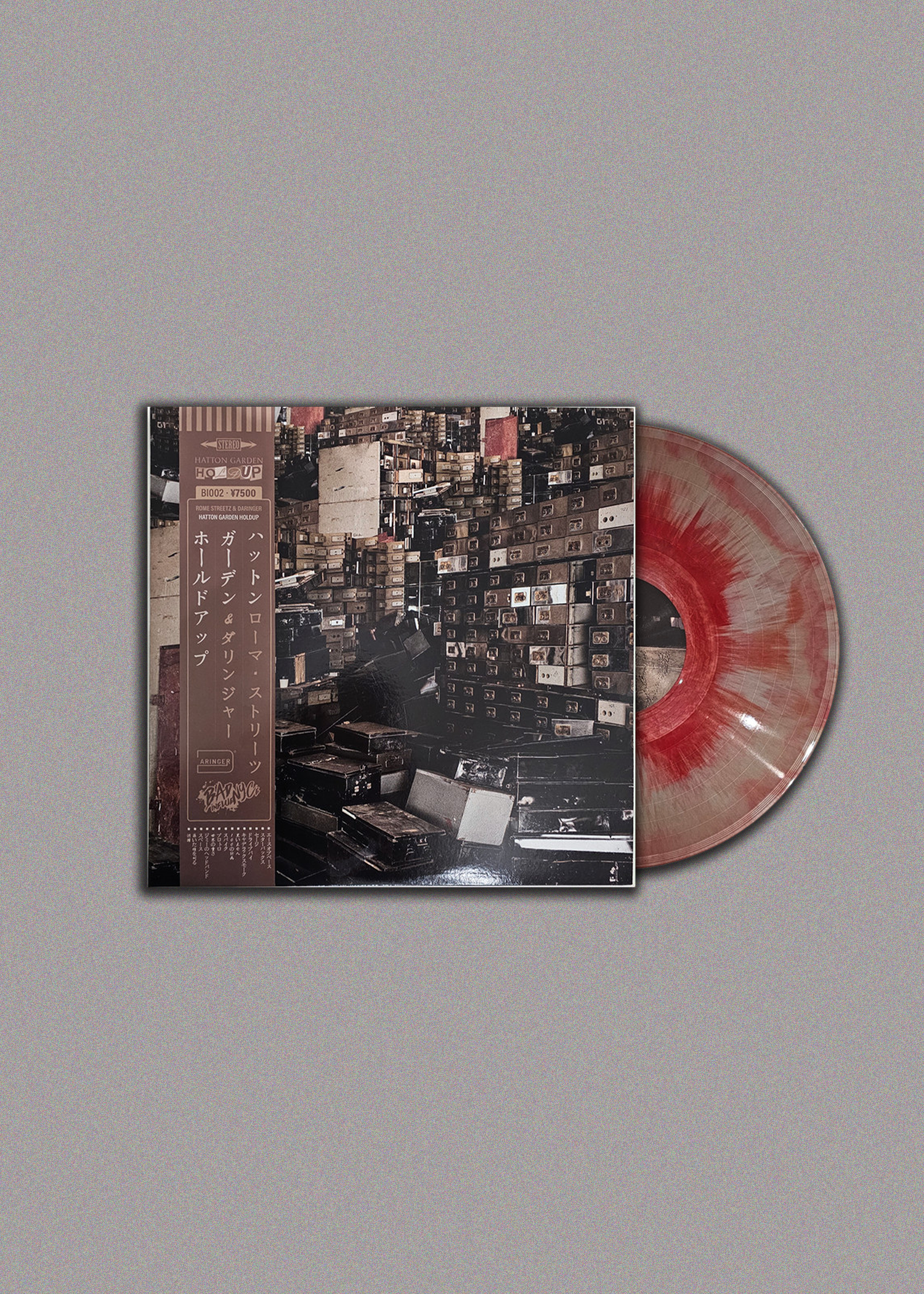 "Hatton Garden Holdup" Limited Red Obi Strip Vinyl (Red/Silver ...